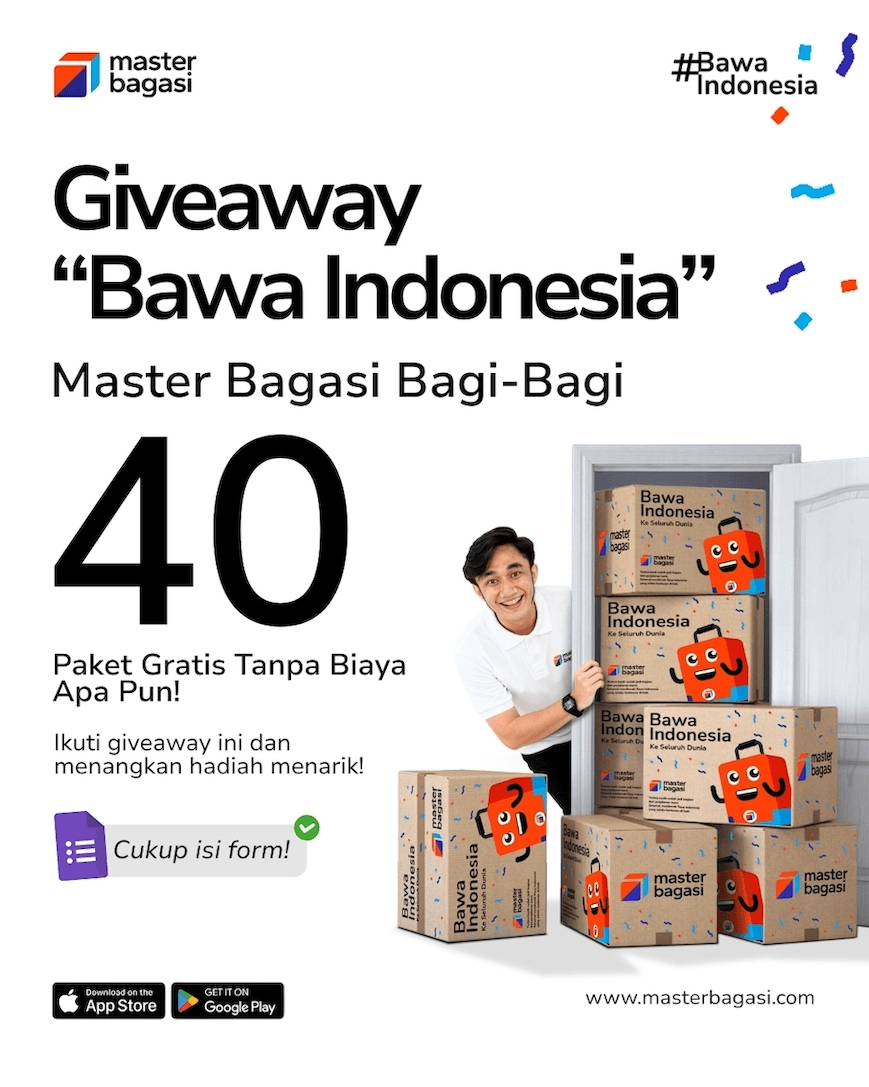 Master Bagasi Bagi-bagi 40 Paket Gratis!